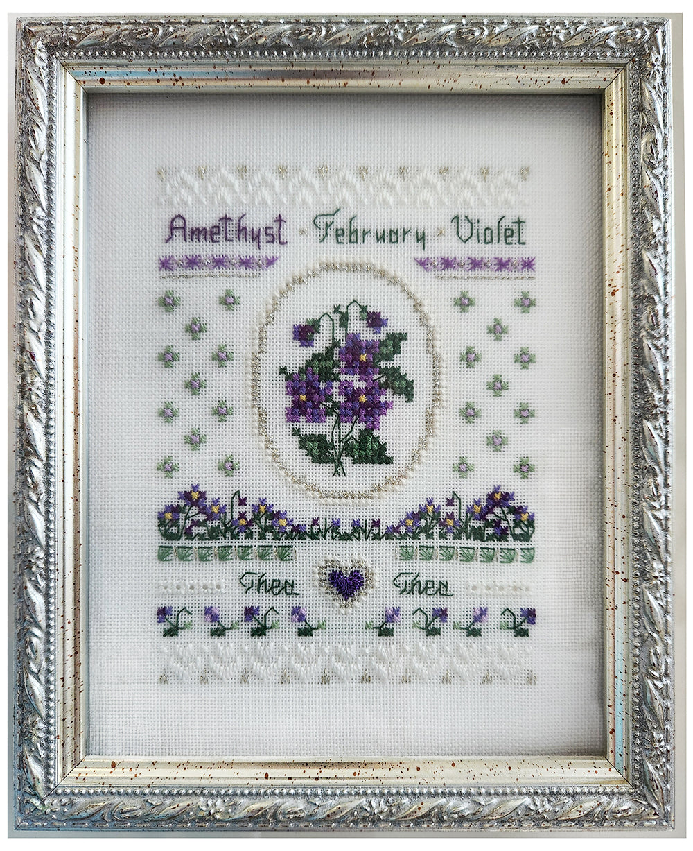 Birthday Needleroll Sampler - February - Embroidery and Cross Stitch P– The Victoria Sampler