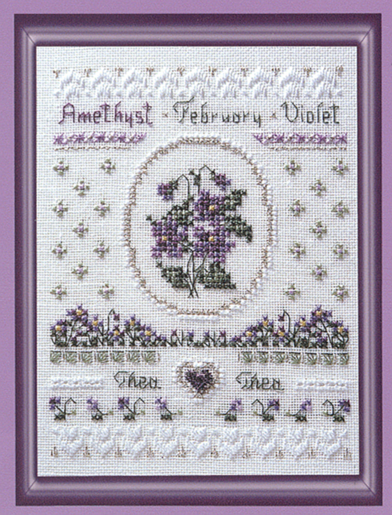 Birthday Needleroll Sampler - February - Embroidery and Cross Stitch P– The Victoria Sampler