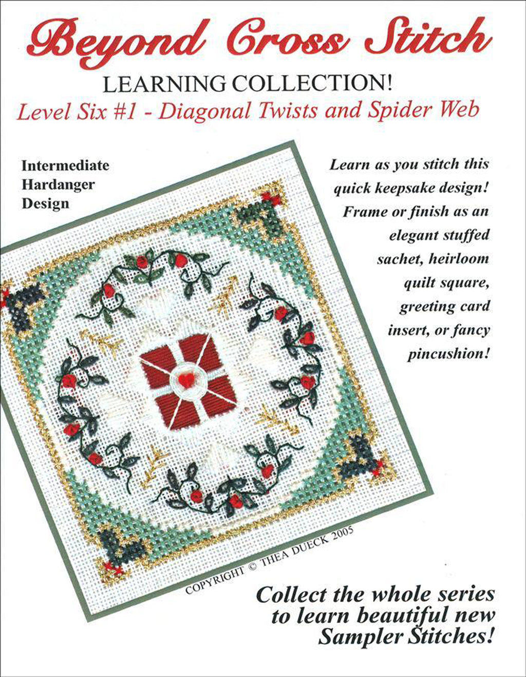 BCS 6-01 Cranberry Wreath - Beyond Cross Stitch (BCS) - Christmas Embr– The Victoria Sampler