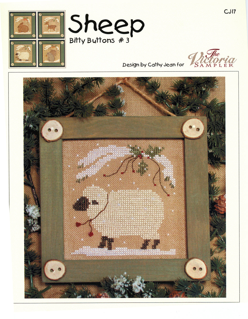 Bitty Buttons Sheep - Counted Cross Stitch Pattern - PDF Download– The Victoria Sampler