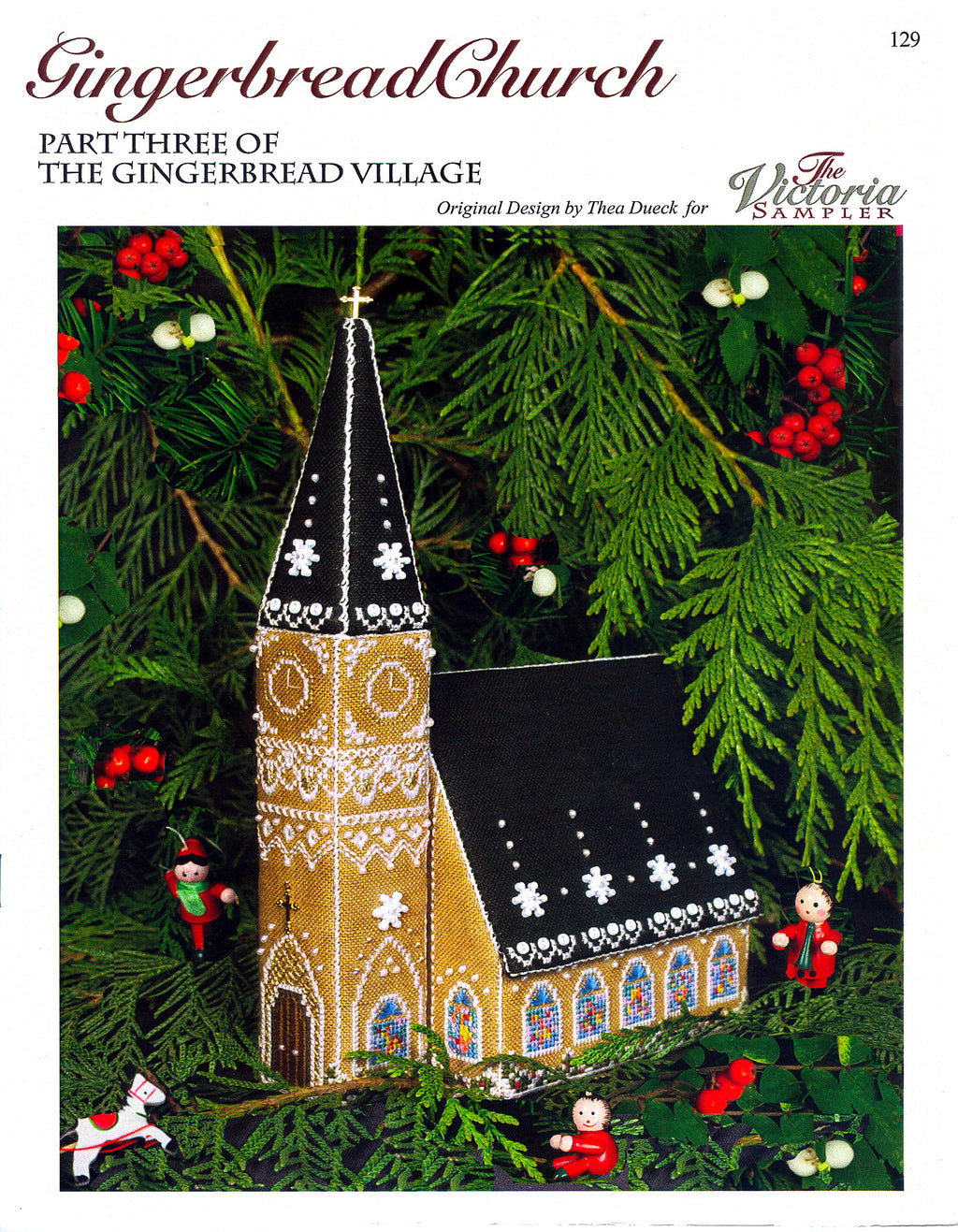 Gingerbread Church - Gingerbread Village - Christmas Embroidery and Cr ...