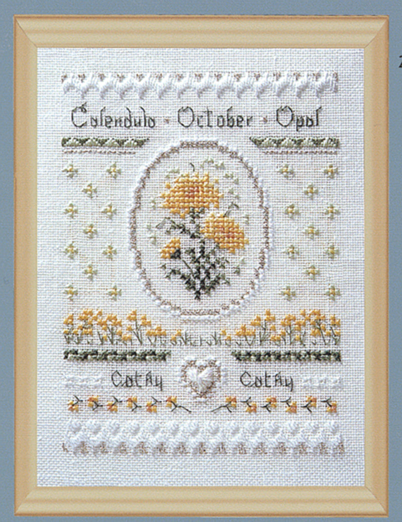 The Victoria Sampler October Birthday Sampler Leaflet