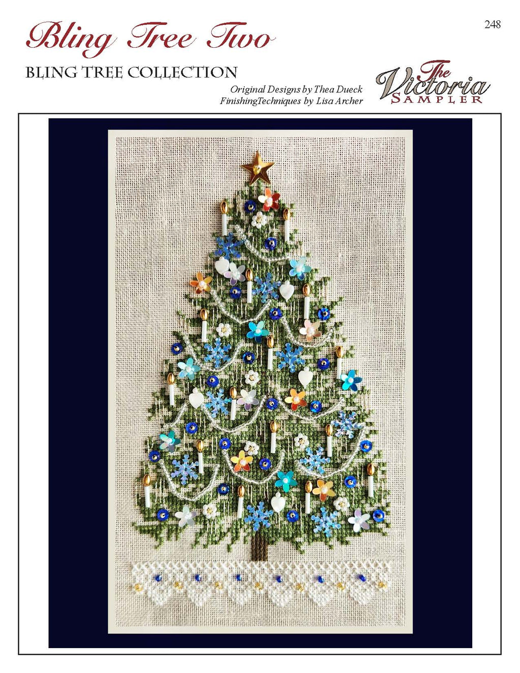 Bling Tree Two - Christmas Cross Stitch Pattern - Printed Leaflet– The ...