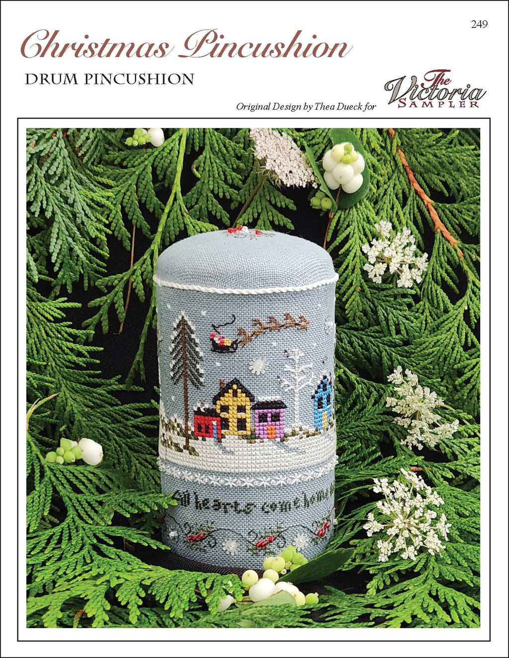 Christmas Drum Pincushion - Cross Stitch and Embroidery Kit– The ...