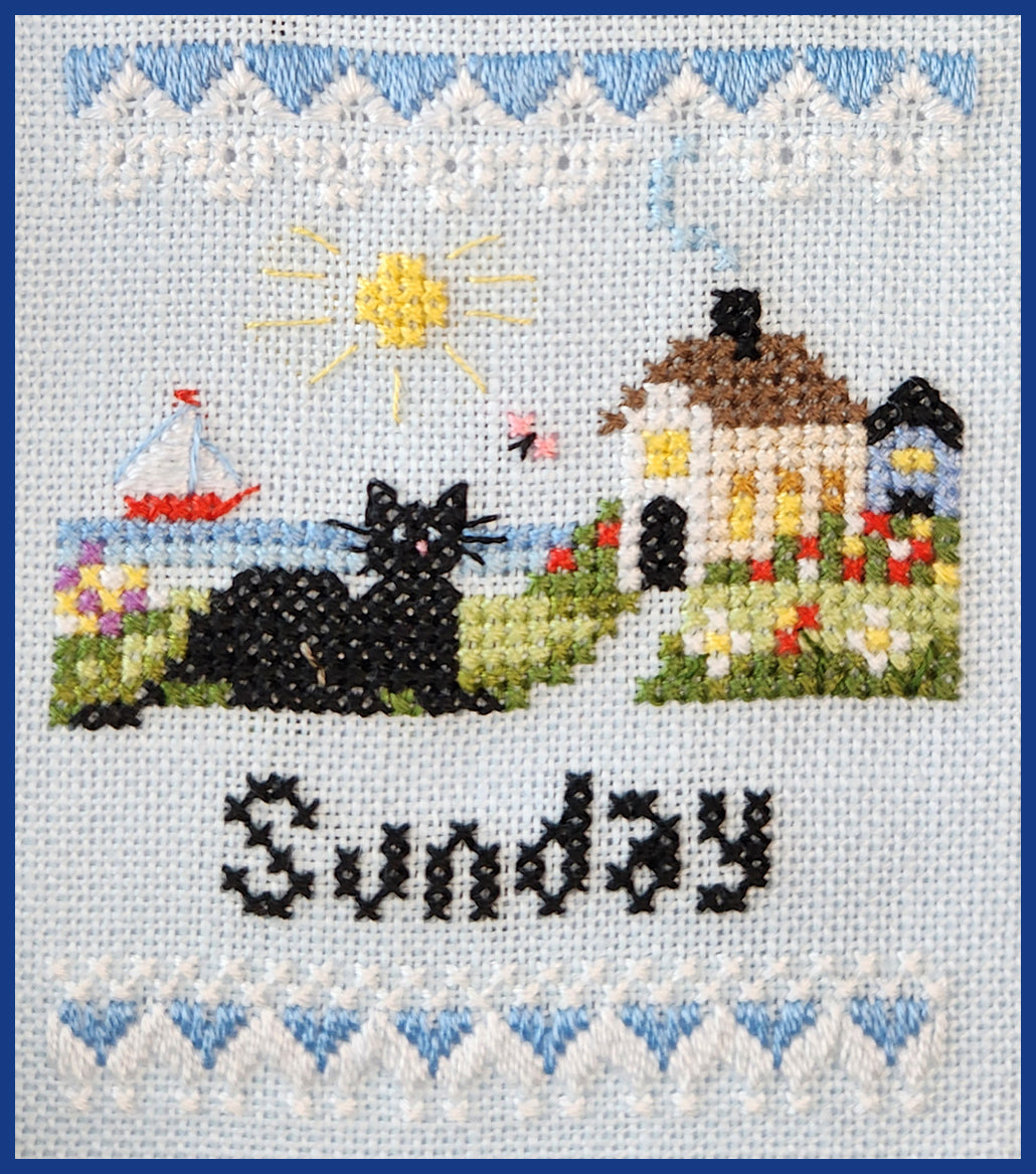 Purrfect Days Sampler - Embroidery and Cross Stitch Pattern– The ...