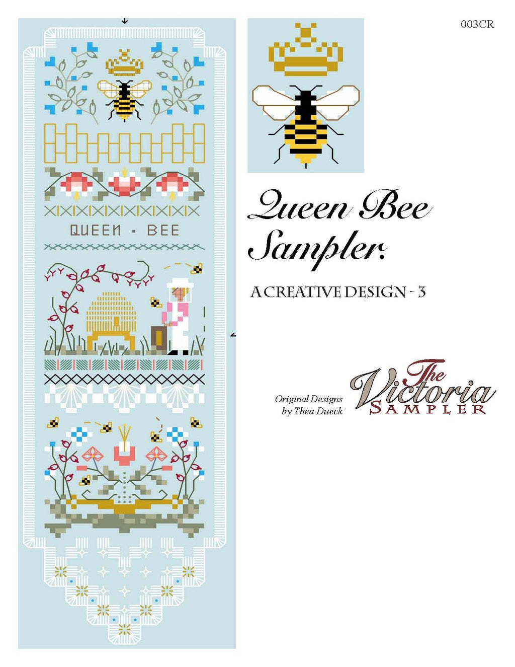 Queen Bee Sampler - Creative Collection - Embroidery and Cross Stitch ...