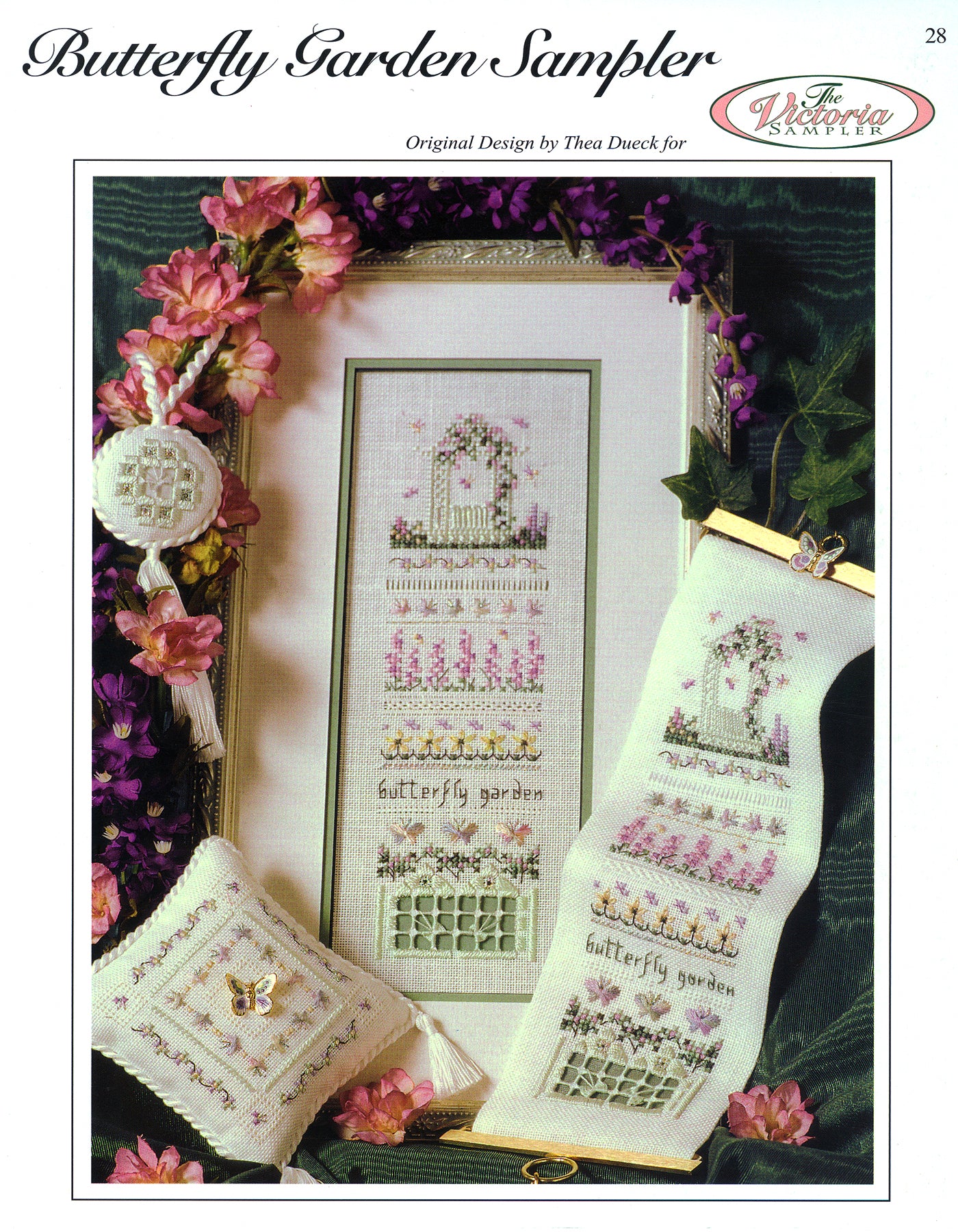Butterfly Garden Sampler - Victorian Garden Series - Embroidery and Cr ...