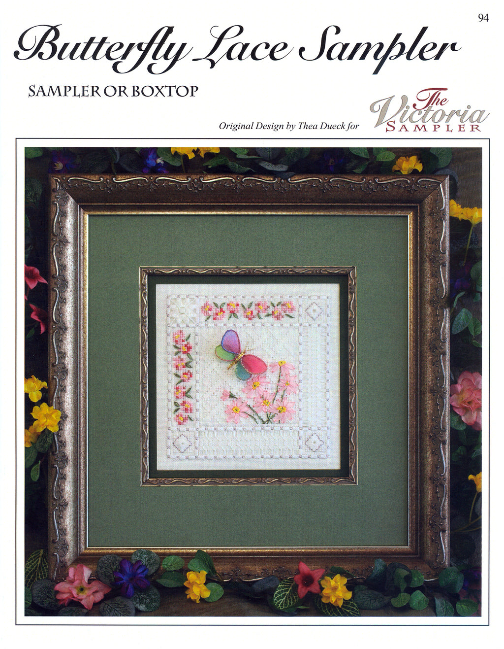 Butterfly Lace Sampler - Lace Series - Cross Stitch and Embroidery Pat ...