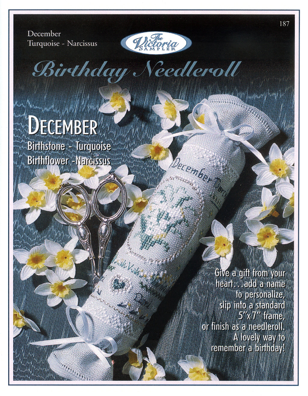 Victoria Sampler December Birthday Sampler Leaflet– The Victoria Sampler