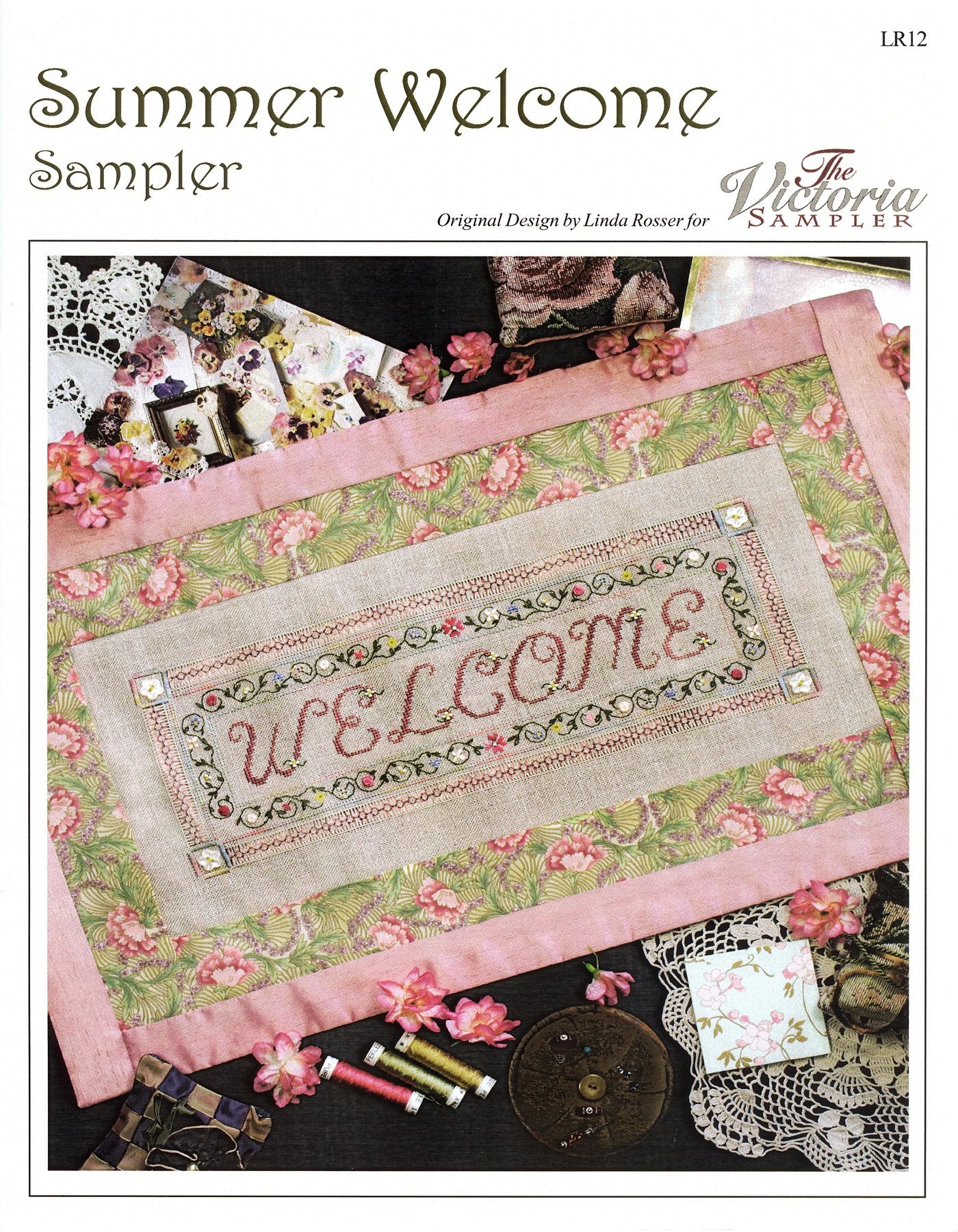 Summer Welcome Banner - Embroidery and Cross Stitch Pattern - PDF Down ...