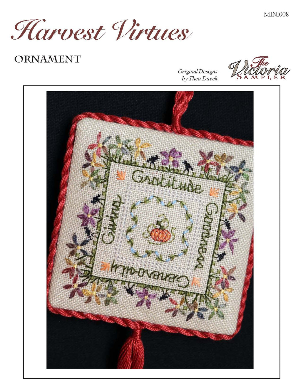 Harvest Virtues - Mini Series - Embroidery and Cross Stitch Pattern ...