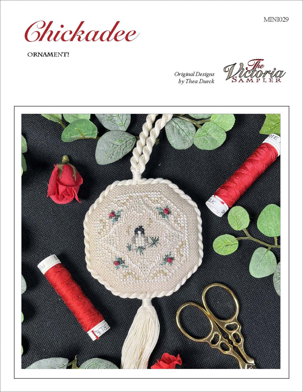 Chickadee Ornament - Mini Series - Christmas Embroidery and Cross Stit ...